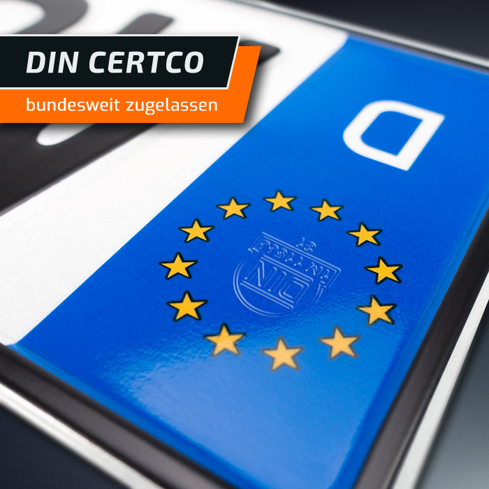 2 Kfz Kennzeichen | 520x110mm | Nummernschilder | Autokennzeichen | DHL ...